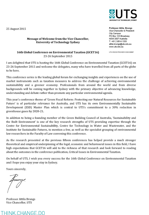 UTS Vice Chancellor's Welcome | University of Technology Sydney